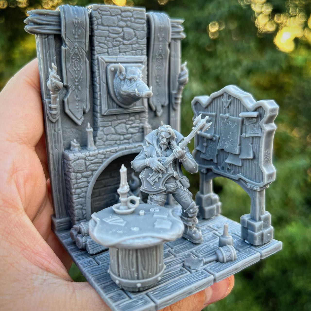 3D Printable Tavern Scenery [PRE-SUPPORTED] Diorama by Miniatures of ...