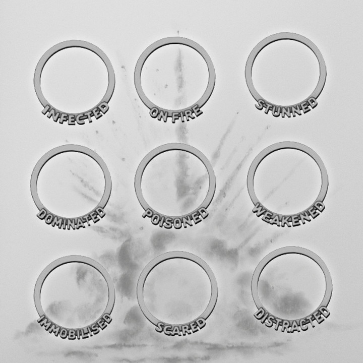 3D Printable 7TV Status Rings by Karl Perrotton