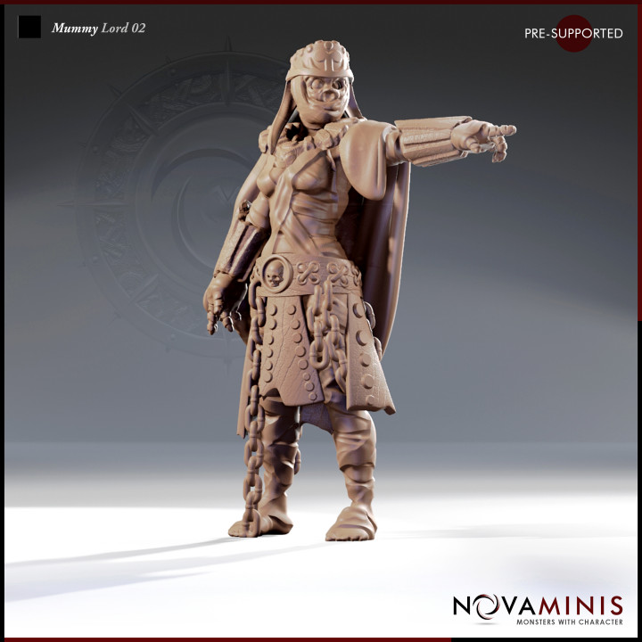 3D Printable Mummy Lord 02 by NOVAMINIS