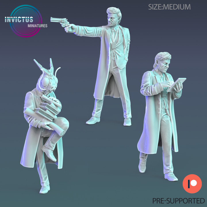 3D Printable Scientist Set / Alien Technology Analyst / Cyberpunk ...