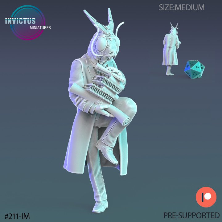 3D Printable Scientist Set / Alien Technology Analyst / Cyberpunk ...