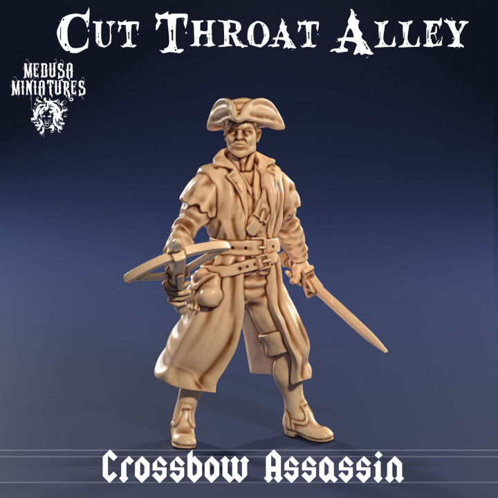 3D Printable Crossbow Assassin | Stealthy Urban Killer STL Miniature by ...