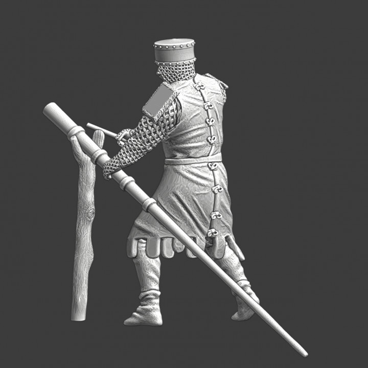 3D Printable Medieval handgunner with large gun by Northern Crusades ...