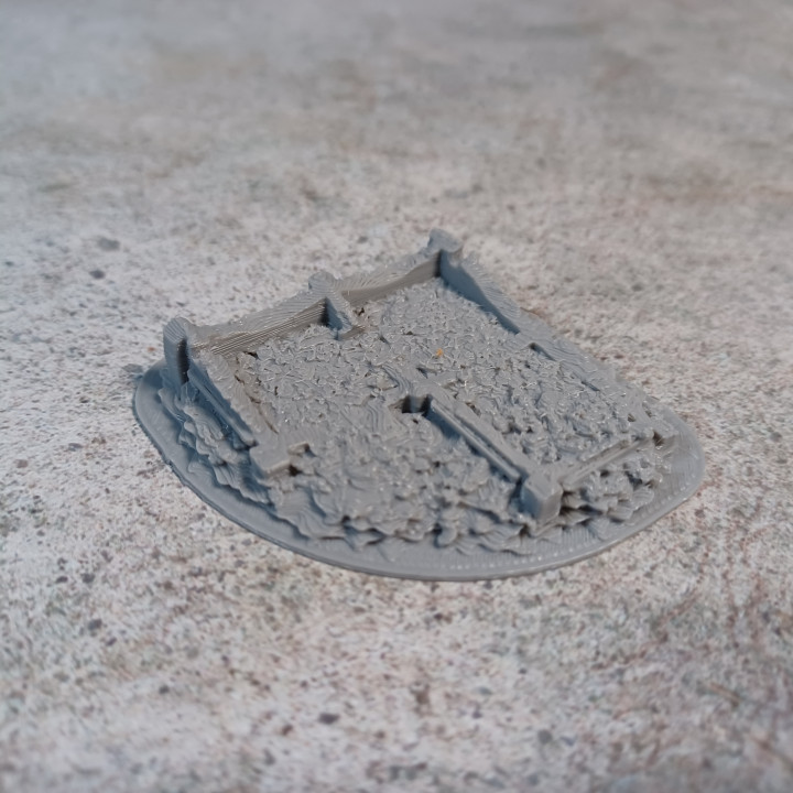 3D Printable Gothic Destroyed Building 3 by Wargame Forge