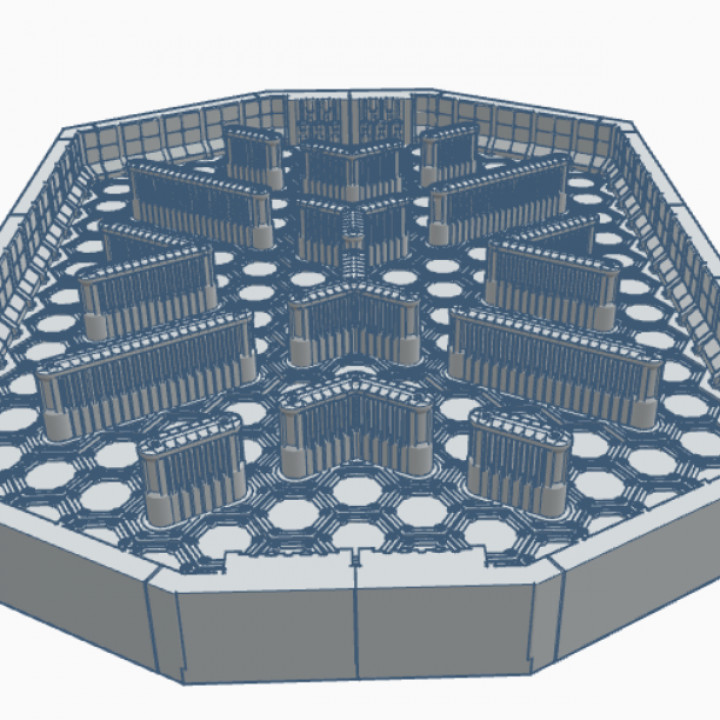 3D Printable Mech Arena by Wargame Forge