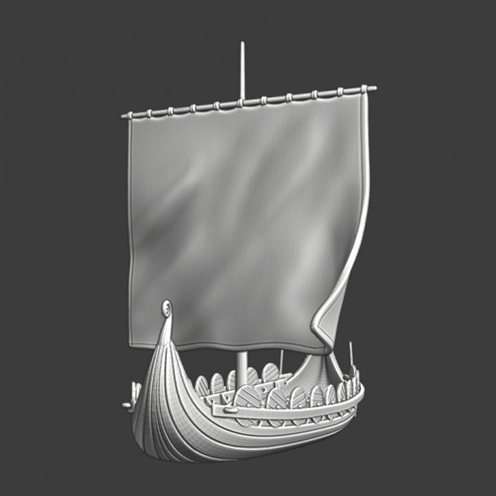 3D Printable Viking Ship model by Northern Crusades Miniatures
