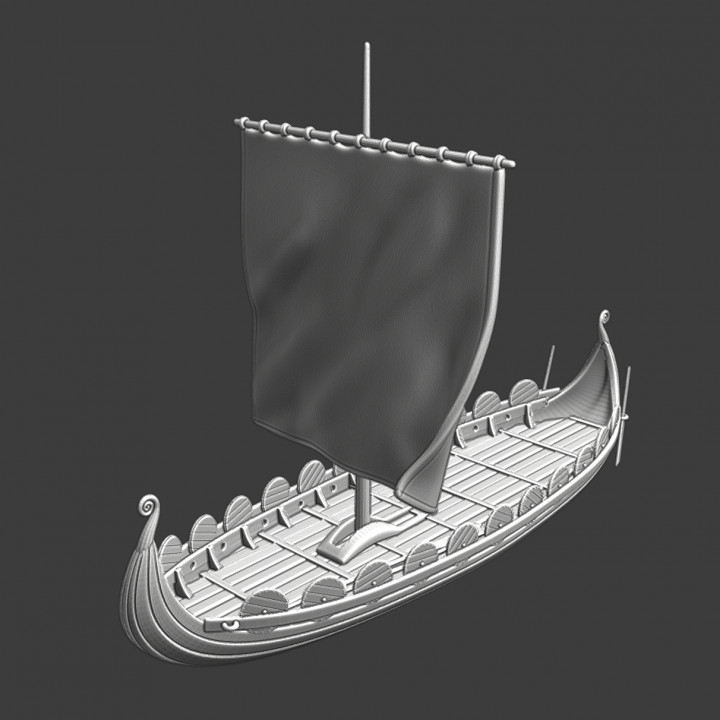 3D Printable Viking Ship model by Northern Crusades Miniatures