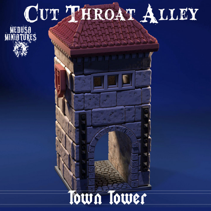 3D Printable Town Guard Tower – Modular Fantasy Building for RPG ...