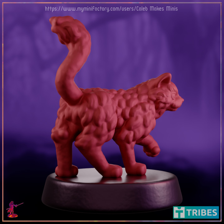 3D Printable Cat - Familiar [PRE-SUPPORTED] | Followers & Familiars ...