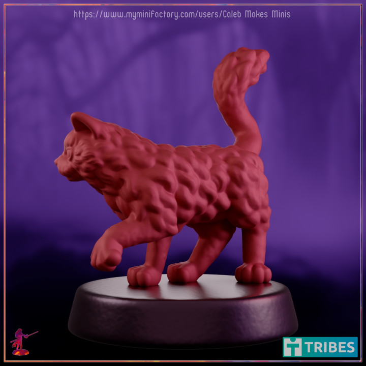 3D Printable Cat - Familiar [PRE-SUPPORTED] | Followers & Familiars ...