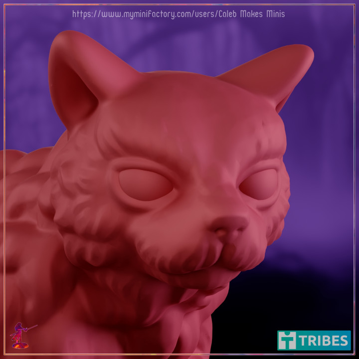 3D Printable Cat - Familiar [PRE-SUPPORTED] | Followers & Familiars ...