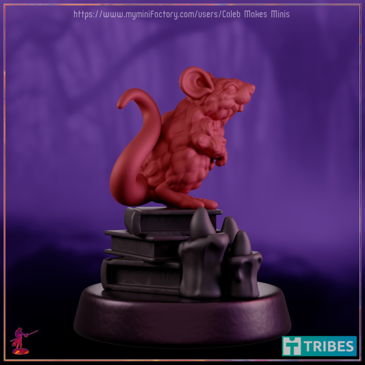3D Printable Rat - Familiar [PRE-SUPPORTED] | Followers & Familiars ...