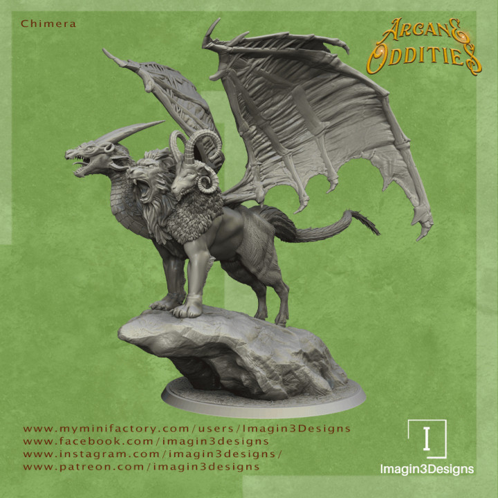 3D Printable Chimera by Imagin3Designs
