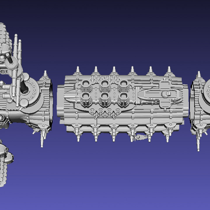 3D Printable MAGNIFICENT class 1st Rate Ship-of-the-Wall for Skyships ...