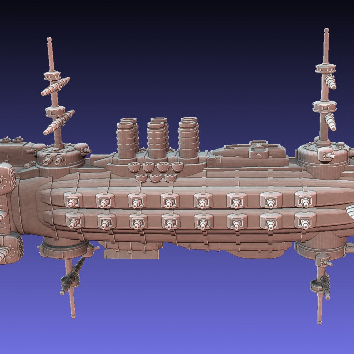 3D Printable MAGNIFICENT class 1st Rate Ship-of-the-Wall for Skyships ...