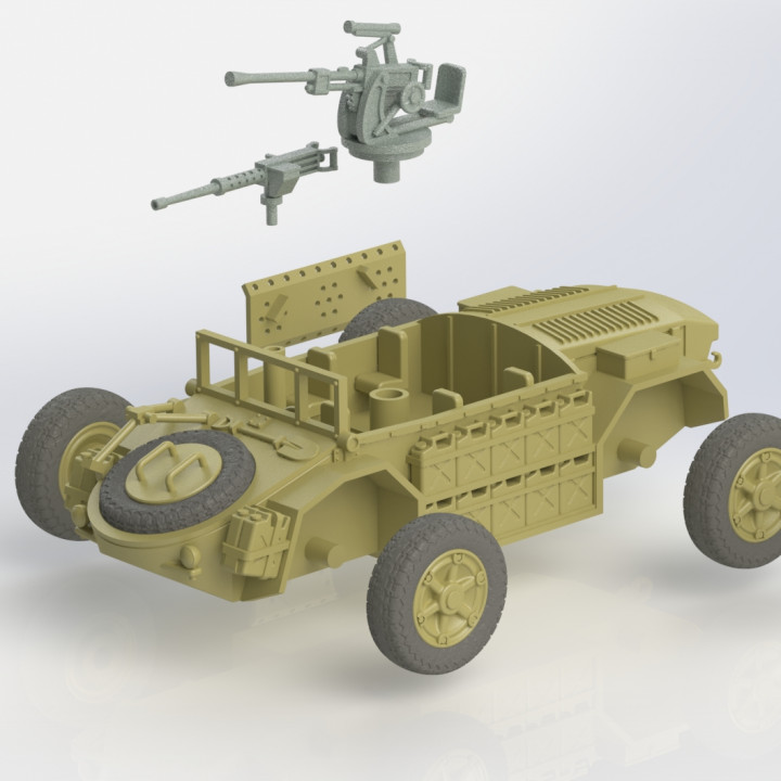 3D Printable FIAT SPA-Viberti AS42 - Sahariana (Italy, WW2) by Wargame3d