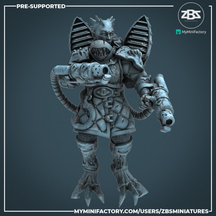 3D Printable Adepts of Asmodeus Valkyries - Unit No.2 by ZBSminiatures