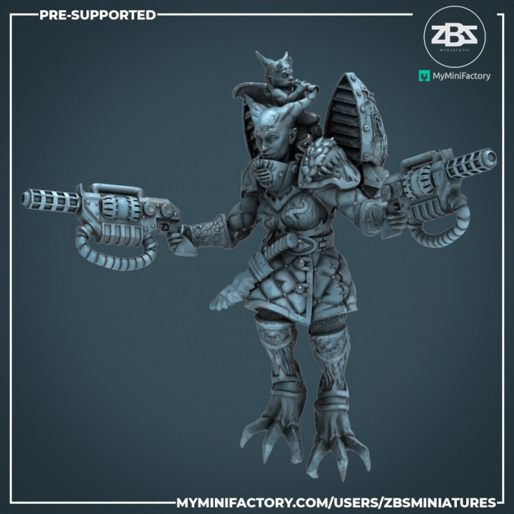 3D Printable Adepts of Asmodeus Valkyries - Unit No.2 by ZBSminiatures