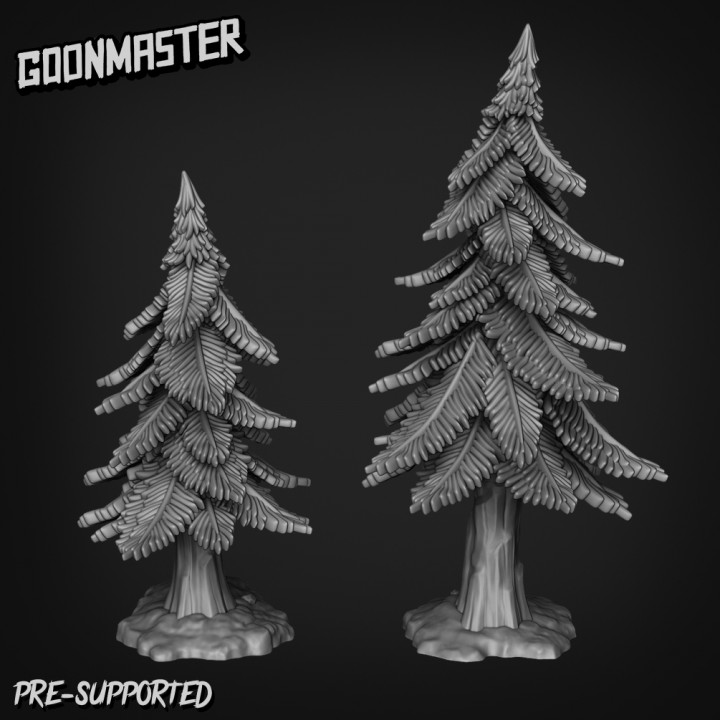 3D Printable Conifer Pine Trees by Goon Master