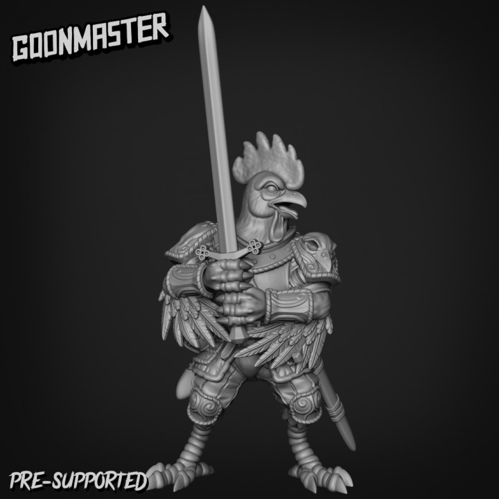 3D Printable Chicken Knight 2 by Goon Master