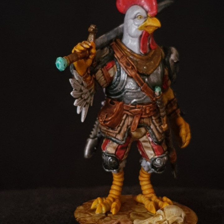3D Print of Chicken Knight 3 by mischotdog