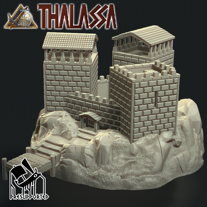 3D Printable Thalassa: Sea Fort Island (Bastion) by Thalassa Game ...