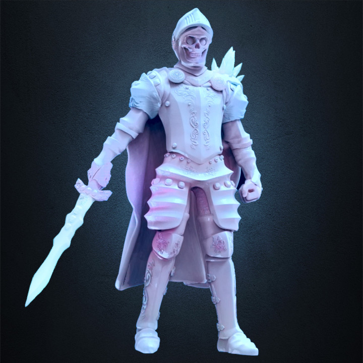 3D Printable Crystal Knight by Gametee 3d Miniatures
