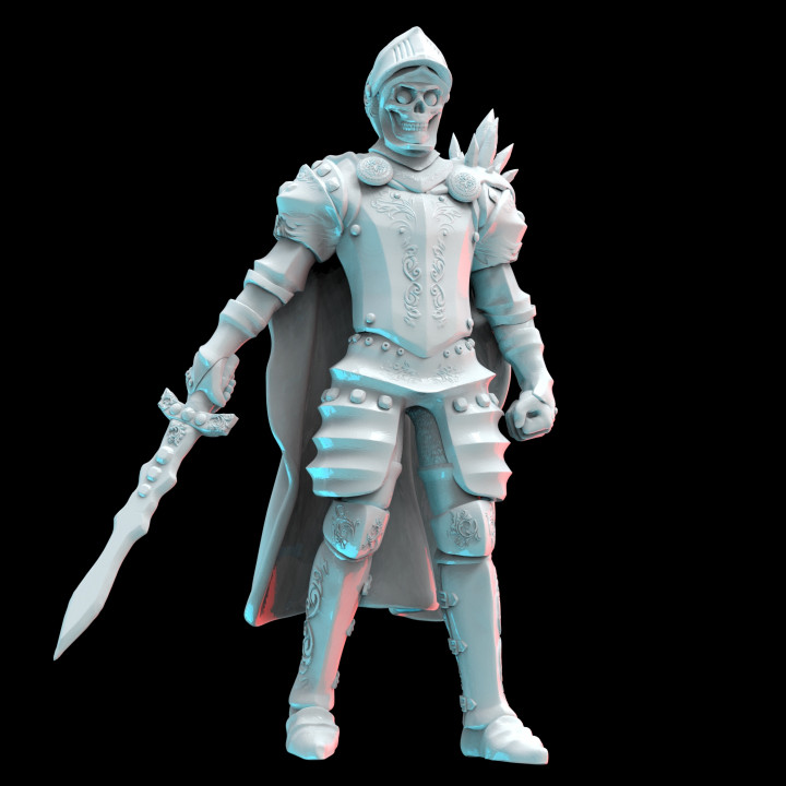 3D Printable Crystal Knight by Gametee 3d Miniatures