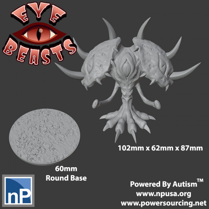 3D Printable Giant Flying Eye Beasts by nonPareil Institute