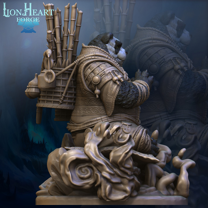 3D Printable Panda (Gulliver the traveller) by Lion Heart Forge