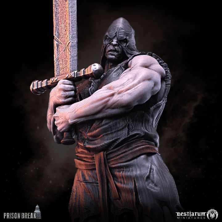 3D Printable Bandit Headsman | Bandit Clans | Rogue by Bestiarum Miniatures