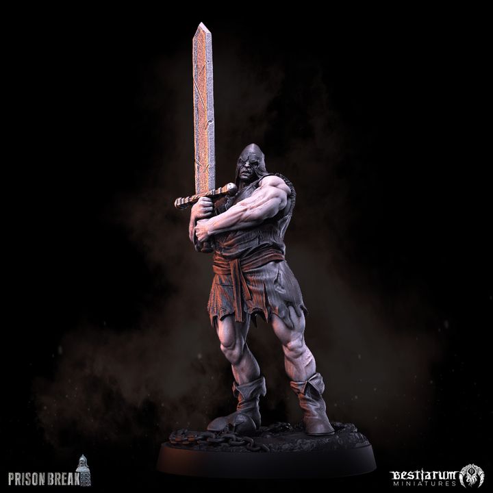 3D Printable Bandit Headsman | Bandit Clans | Rogue by Bestiarum Miniatures