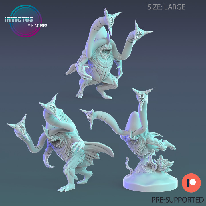 3D Printable Mutant Sea Beast Set / Space Predator / Cosmic Creature ...
