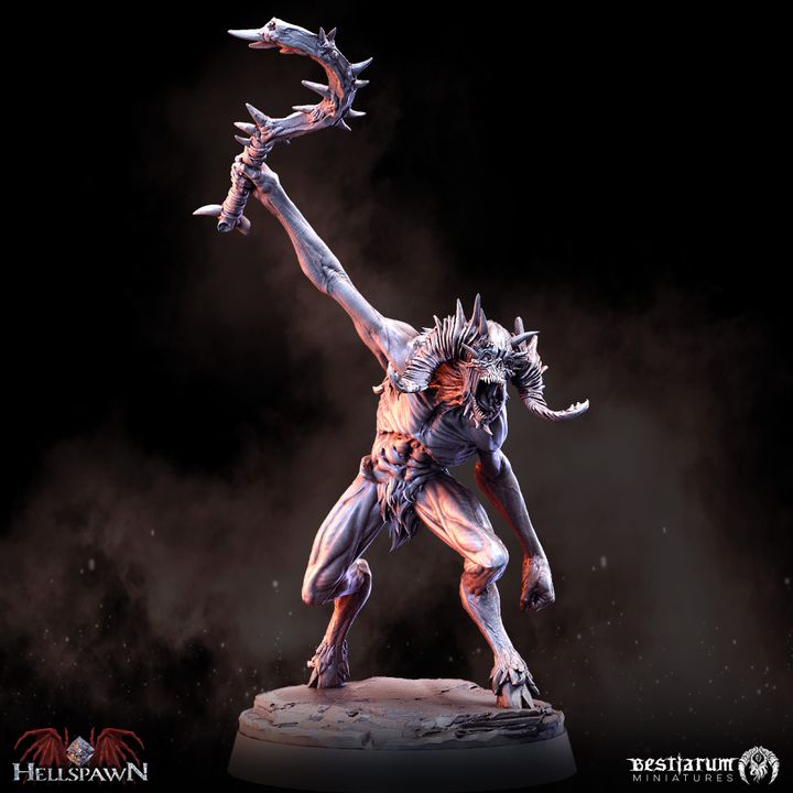 3D Printable Hellfiends x8 | Hellspawn | Demon by Bestiarum Miniatures