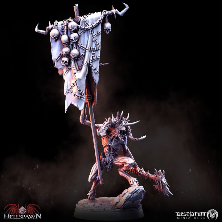3D Printable Hellfiends x8 | Hellspawn | Demon by Bestiarum Miniatures