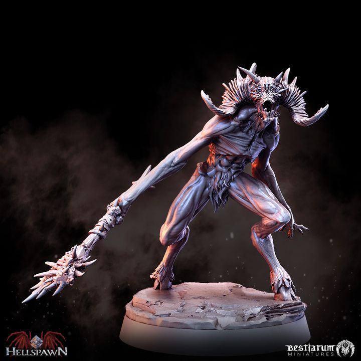 3D Printable Hellfiends x8 | Hellspawn | Demon by Bestiarum Miniatures