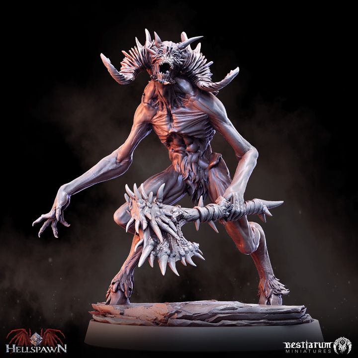3D Printable Hellfiends x8 | Hellspawn | Demon by Bestiarum Miniatures