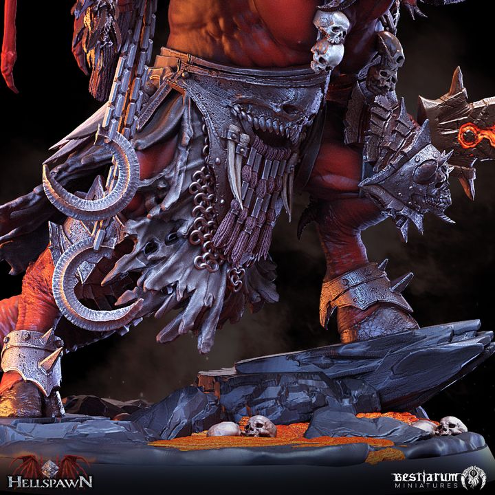 3D Printable Pit Lord | Hellspawn | Demon Giant by Bestiarum Miniatures
