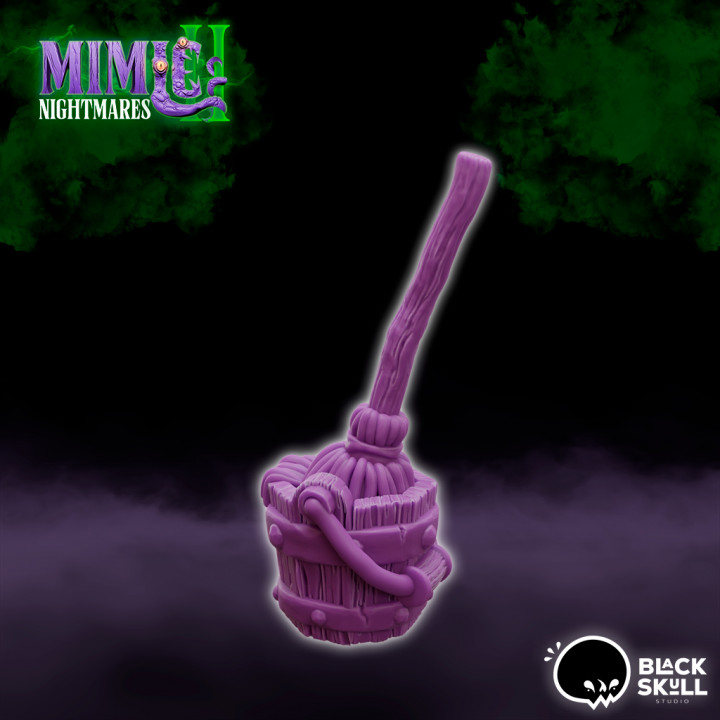 3D Printable Mimic Mop Bucket by Black Skull Studio