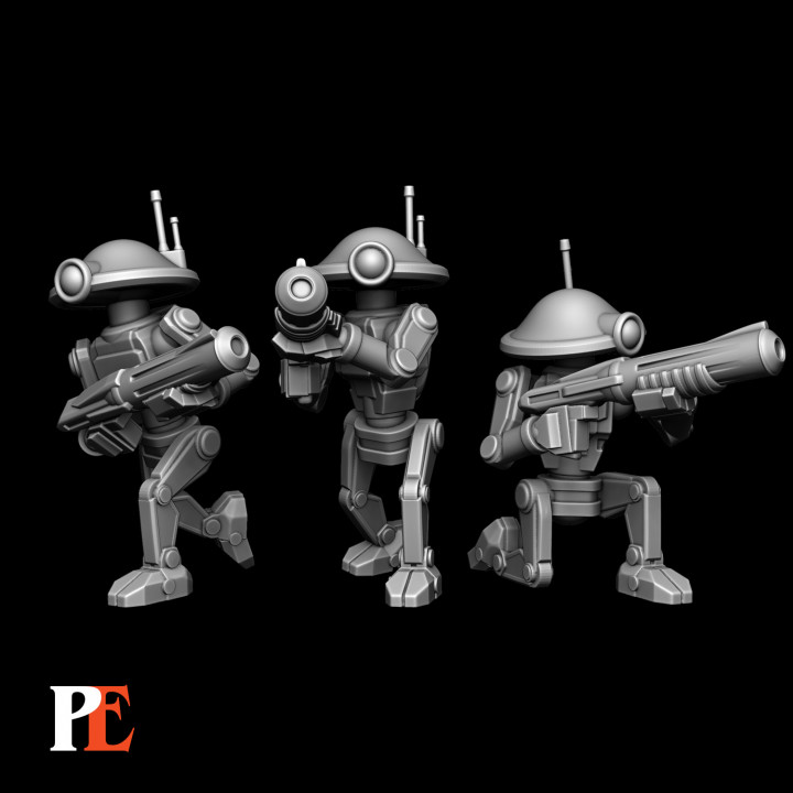 3D Printable Modular Multi-Part Droids by Printed Encounter
