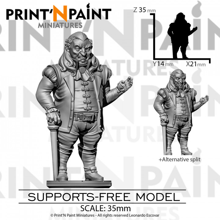 3D Printable Human Noble by Leonardo Escovar