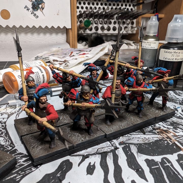 3D Print of Sunland Troops with Halberds and Spears - Highlands ...