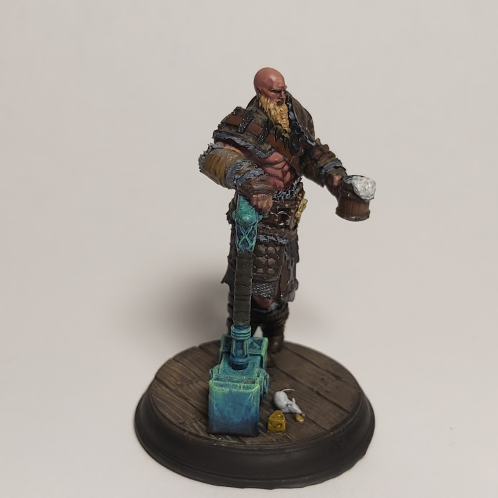 3D Print of Human Berserker Barbarian - Froth the Belligerent by ...