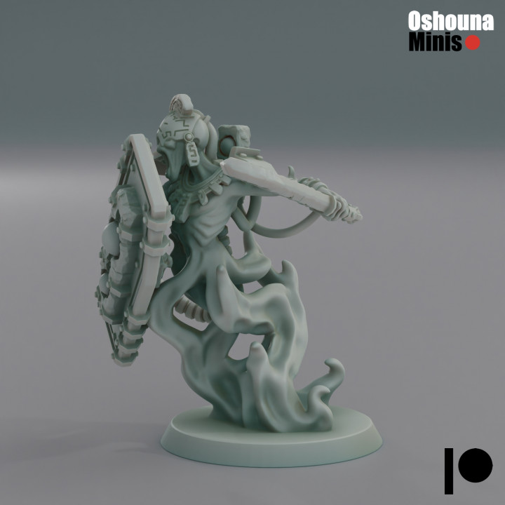 3D Printable Doomed Empire - Spirit Guardians with swords and shields ...