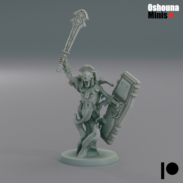 3D Printable Doomed Empire - Spirit Guardians with swords and shields ...