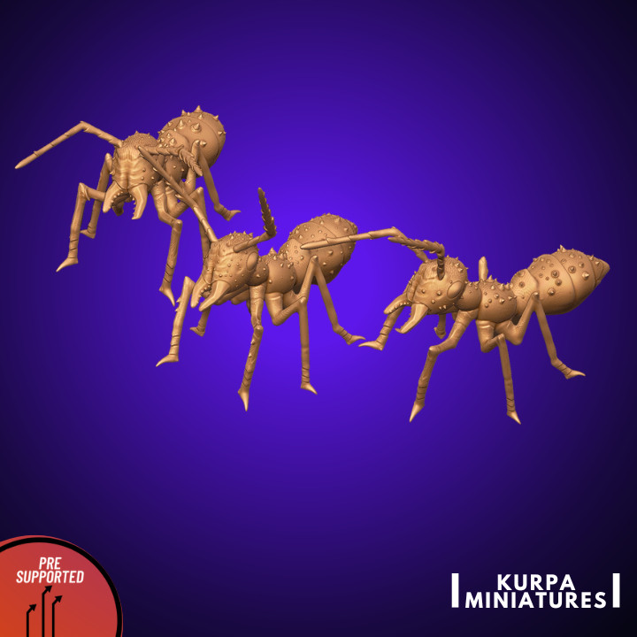 3D Printable Giant Ants by Kurpa Miniatures