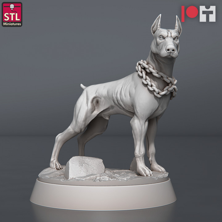 3D Printable Wild Dogs Set by STL Miniatures