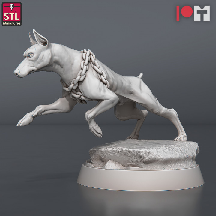 3D Printable Wild Dogs Set by STL Miniatures