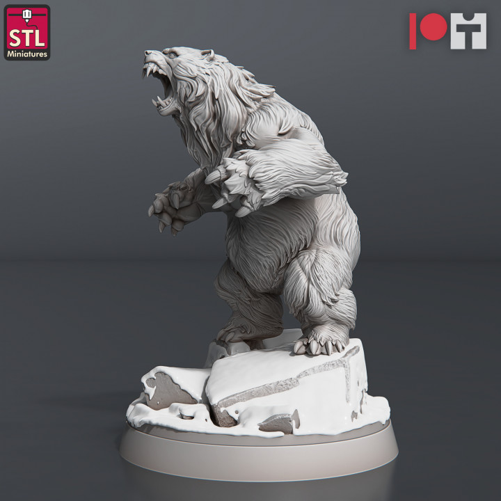 3D Printable Bears Set by STL Miniatures