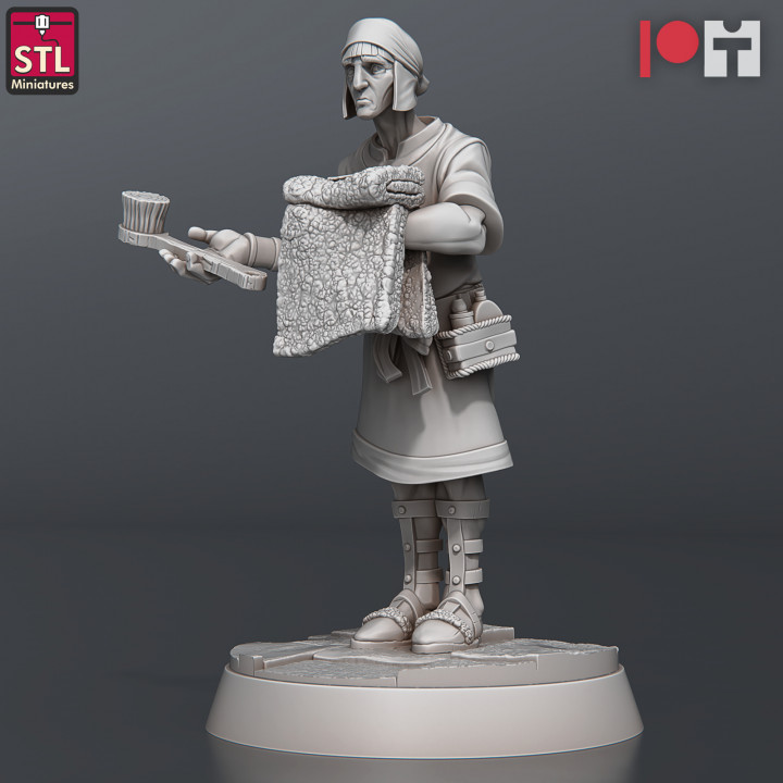 3D Printable Bath House Set by STL Miniatures